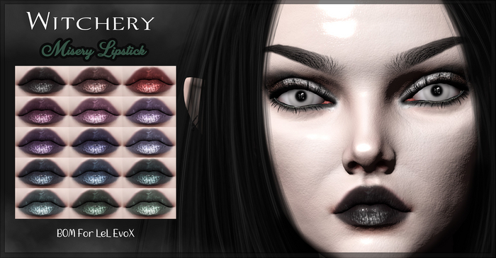 Second Life Marketplace [witchery] Misery Lipstick